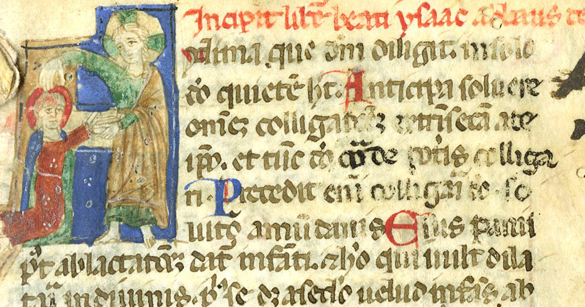 Faces in the Flourishes : Medieval Text Manuscripts