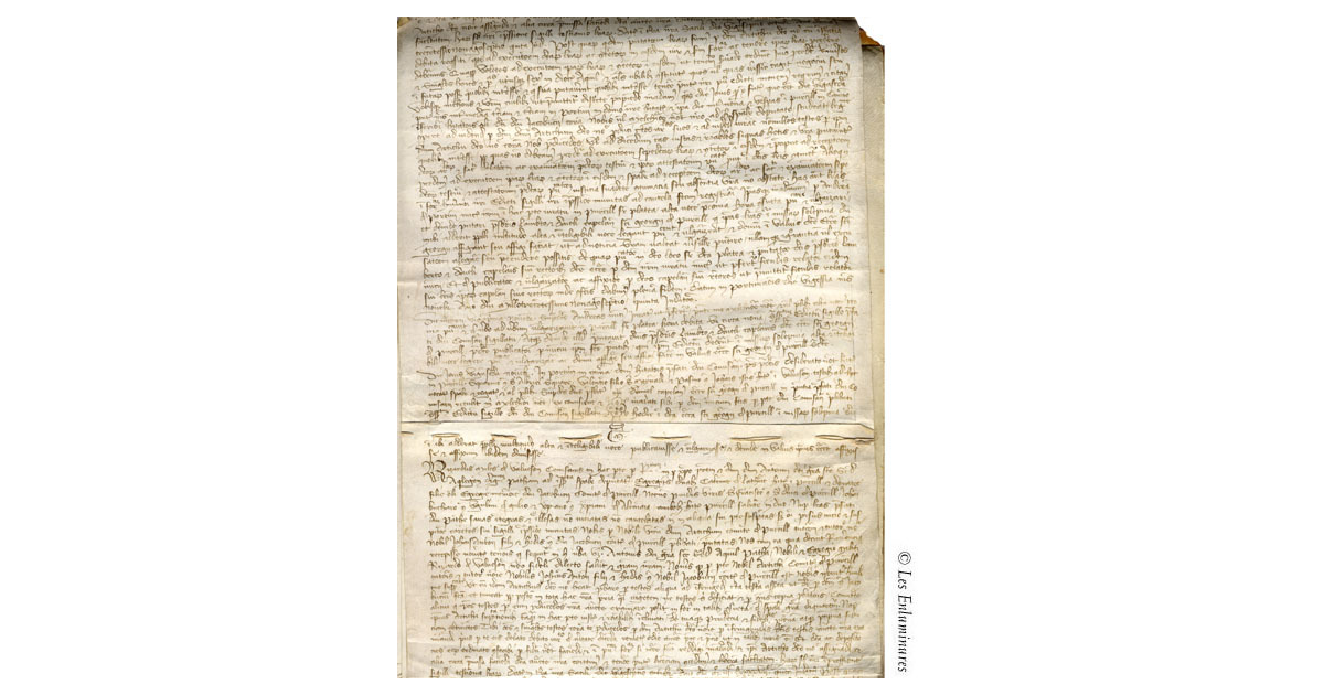 Carmino Medieval Manuscript Beatrice Deed : Medieval Text Manuscripts