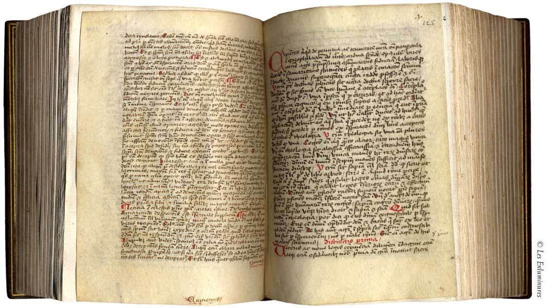 Lombardus Illuminated Manuscript Augustine : Medieval Text Manuscripts