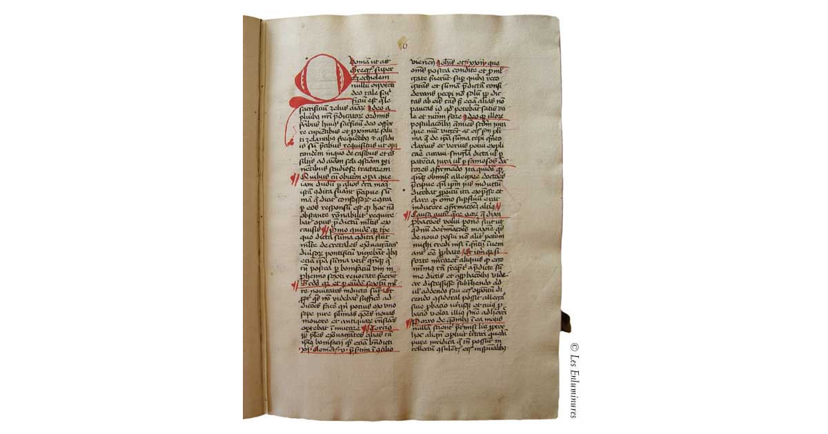 Bartheolomeus Illuminated Text Manuscript : Medieval Text Manuscripts