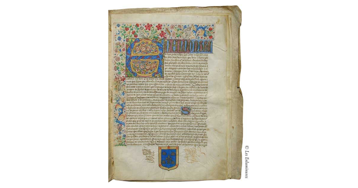 Castilla Illuminated Manuscripts Aragon : Medieval Text Manuscripts