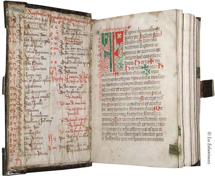 Missal Illuminated Rare Manuscripts : Medieval Text Manuscripts