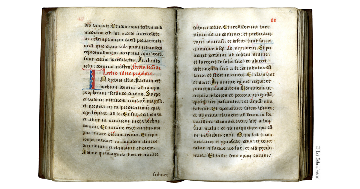 Lectionary French Illuminated Manuscript : Medieval Text Manuscripts