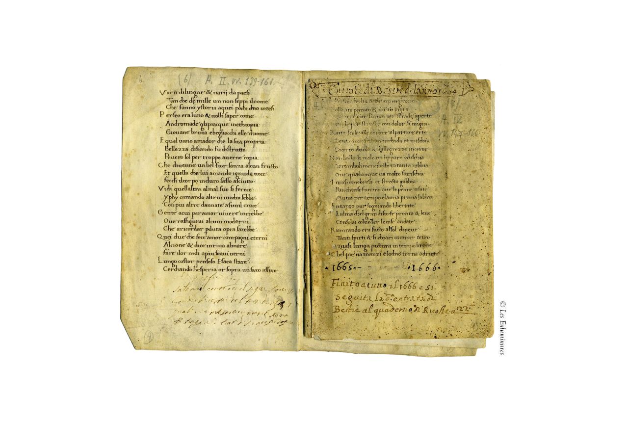 Petrarch Text Illuminated Manuscript : Medieval Text Manuscripts