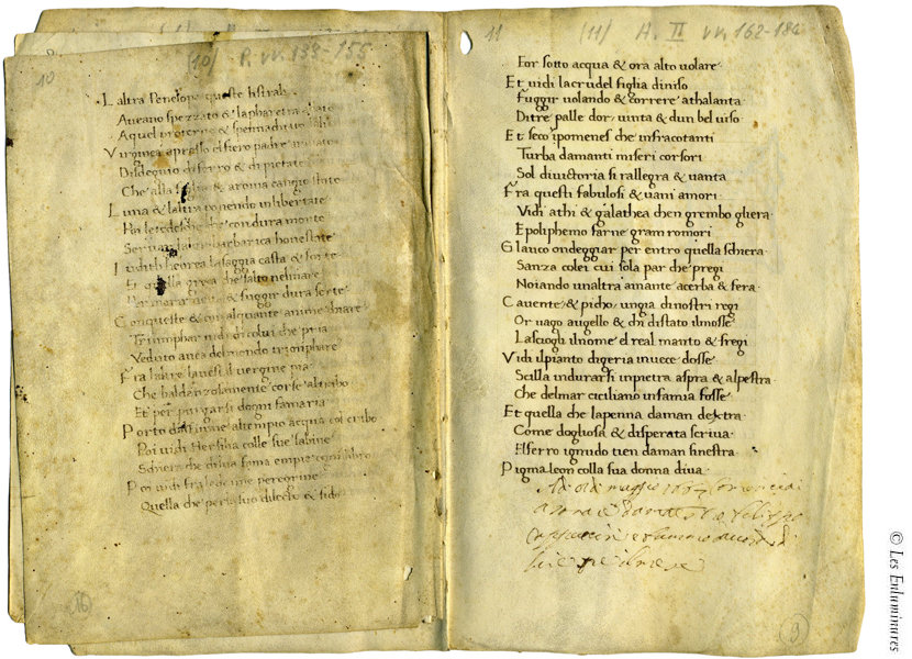 Petrarch Text Illuminated Manuscript : Medieval Text Manuscripts