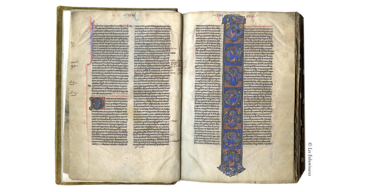 Vulgate Illuminated Bible Text : Medieval Text Manuscripts