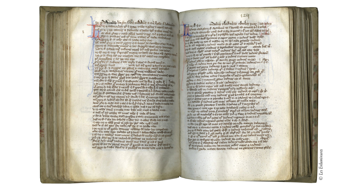 Bible Text Illuminated Manuscript : Medieval Text Manuscripts