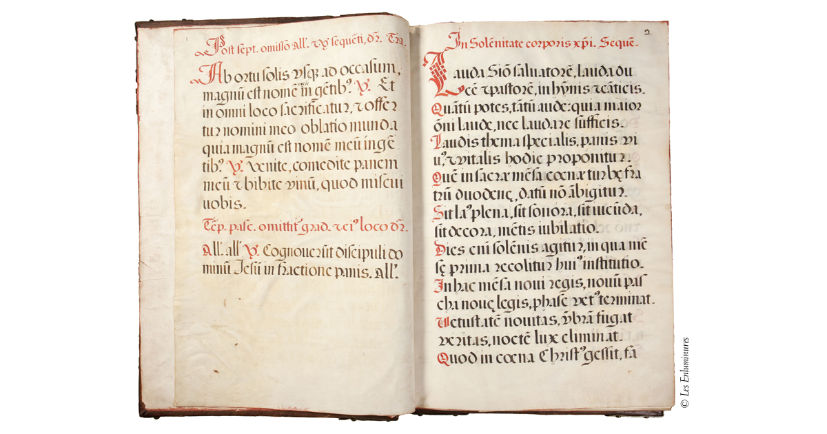 Franciscan Gradual Text Manuscript : Medieval Text Manuscripts