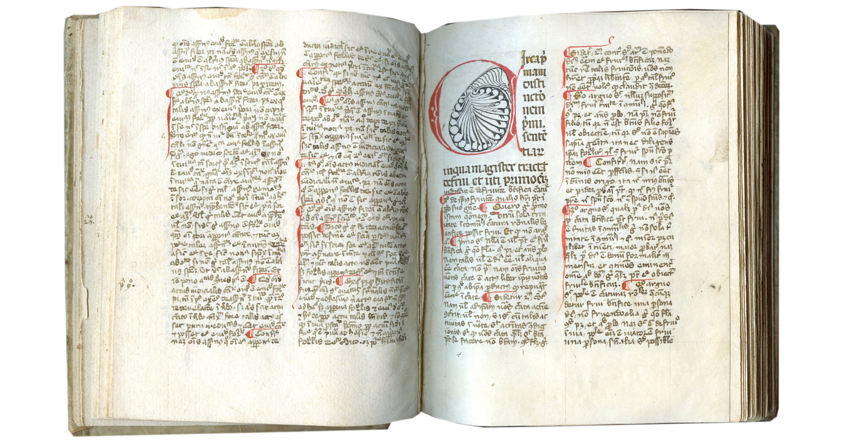 Lombard Sentences Medieval Manuscript : Medieval Text Manuscripts