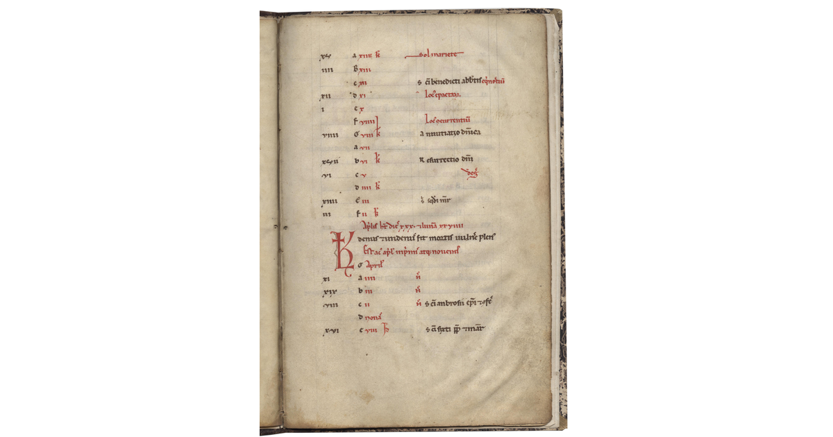 Liturgical Calendar Medieval Manuscript : Medieval Text Manuscripts
