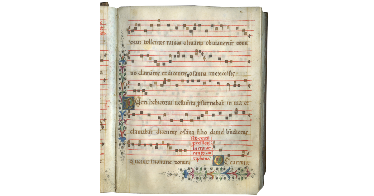 Cistercian Processional Renaissance Manuscript : Medieval Text Manuscripts