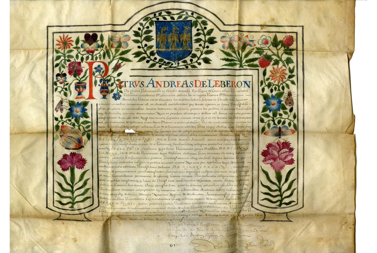 Doctoral Medieval Manuscripts Diploma : Medieval Text Manuscripts
