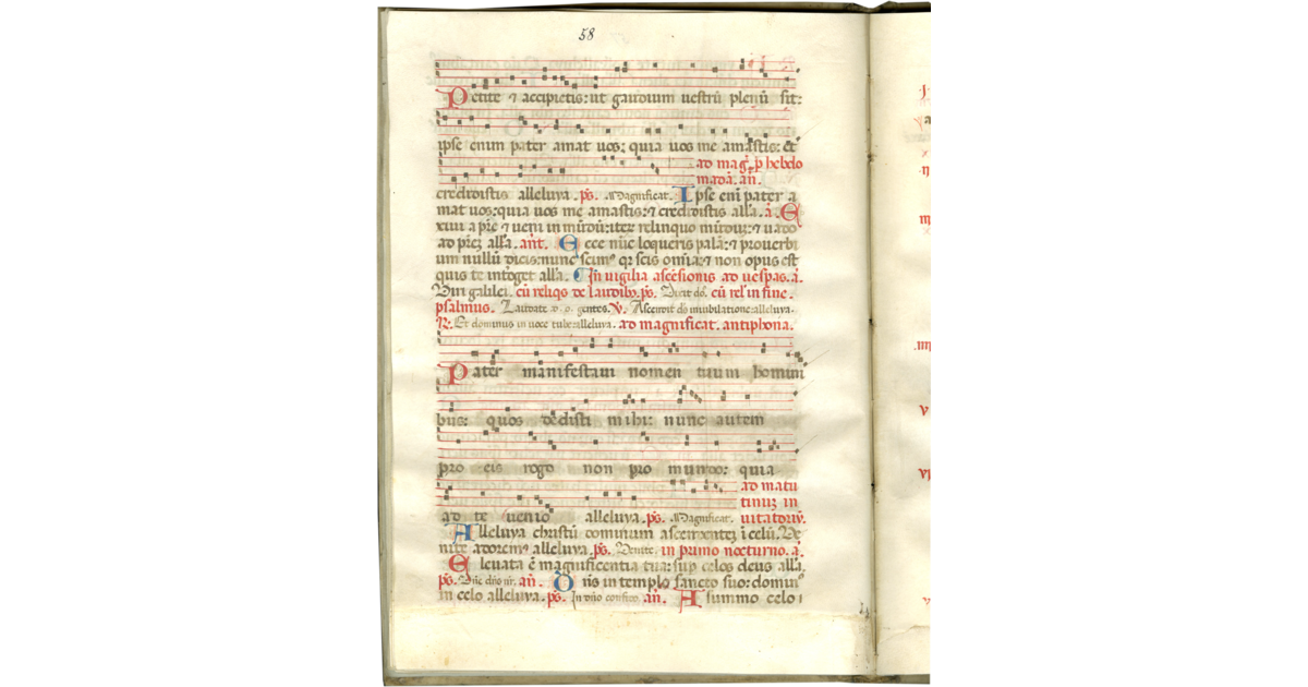 Antiphonal Medieval Manuscript Franciscan : Medieval Text Manuscripts