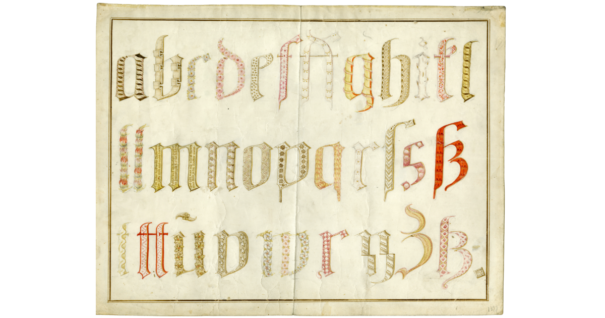 Calligraphic Alphabet : Medieval Text Manuscripts