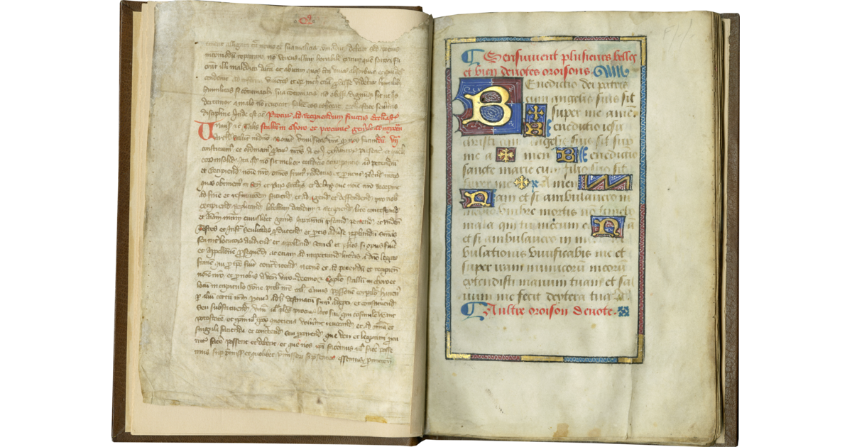 Collection of Prayers : Medieval Text Manuscripts