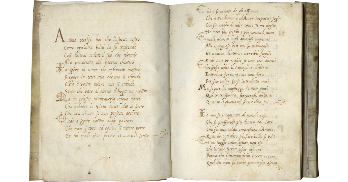 NICCOLÒ LELIO COSMICO, Sonetti, Canzoni, Capitoli [Collection of poetry ...