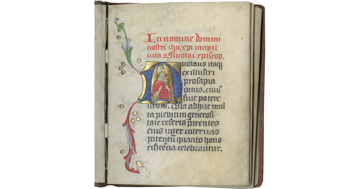 Lives of Saints Nicholas : Medieval Text Manuscripts