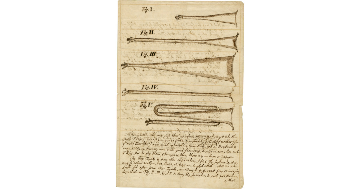 Samuel Morland Tuba Stentoro-Phonica : Medieval Text Manuscripts