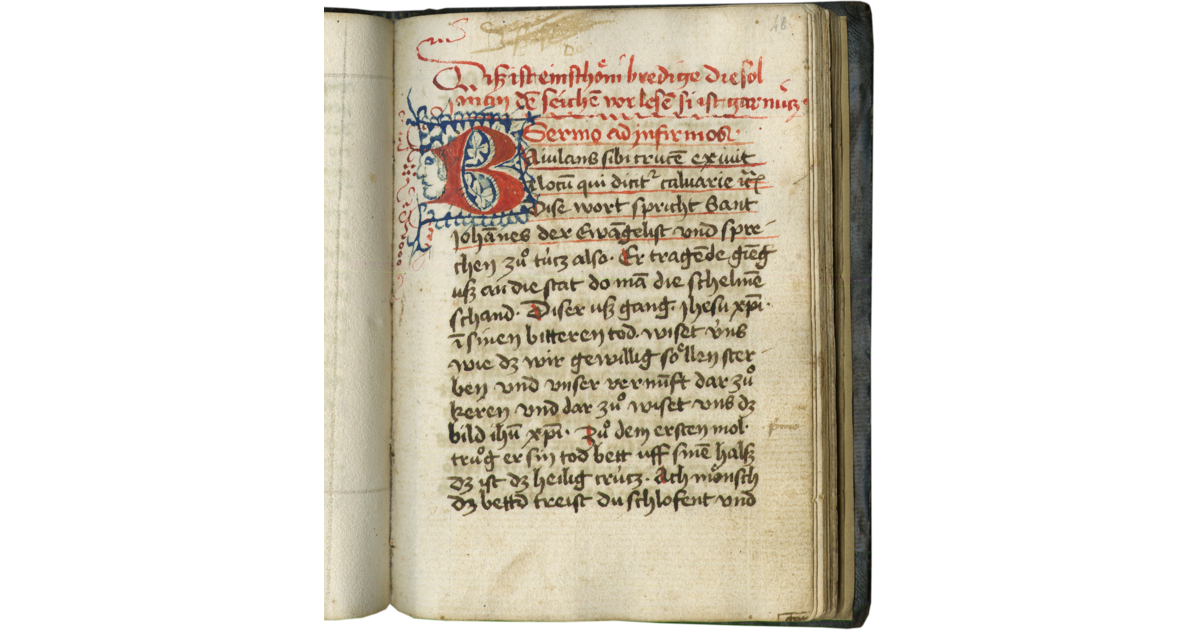 Consolation of the Sick : Medieval Text Manuscripts