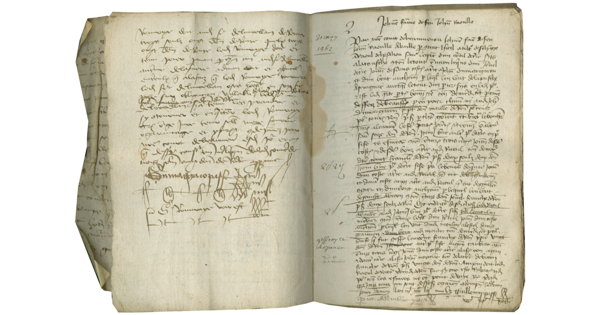 Register of Contracts : Medieval Text Manuscripts