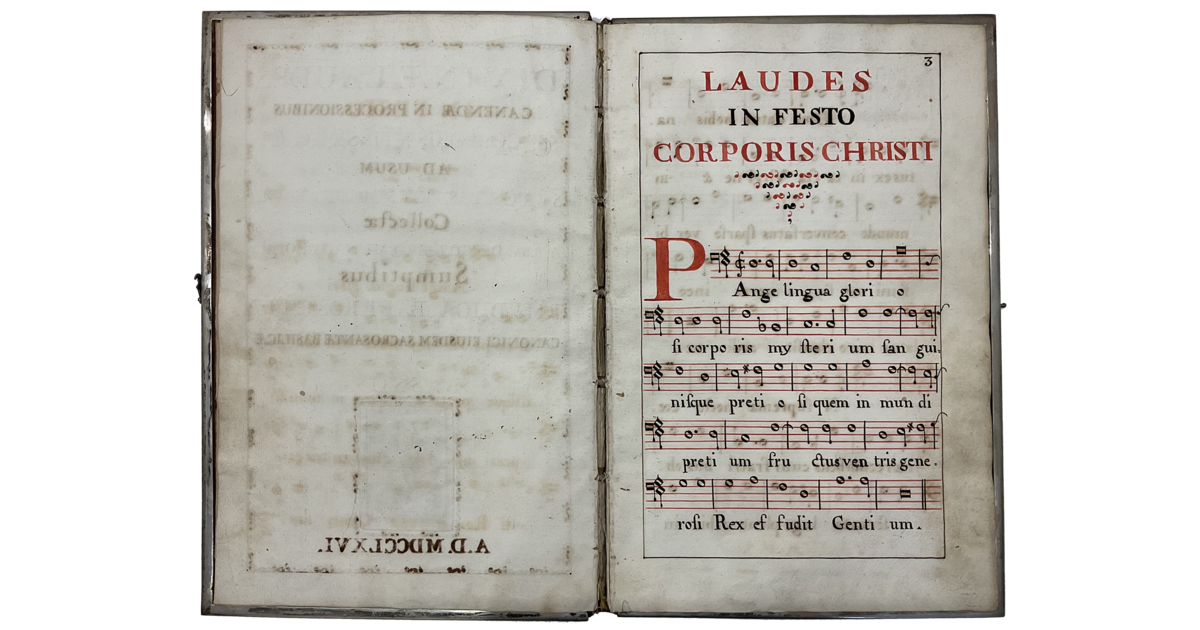 Polyphonic Choir Book : Medieval Text Manuscripts