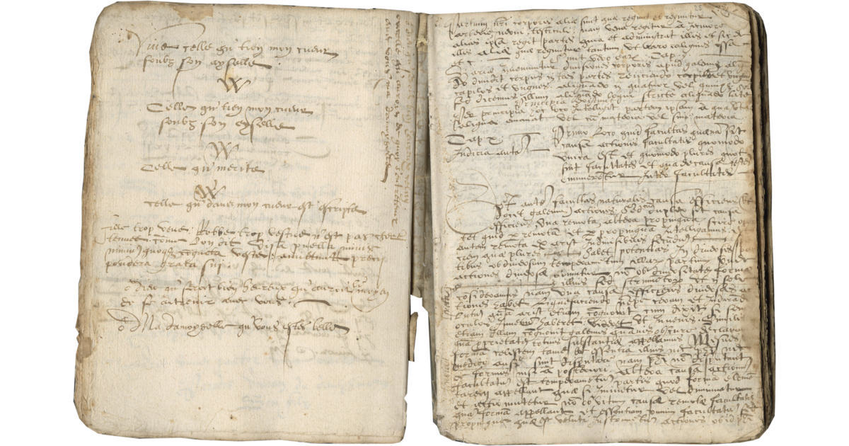 Medical notes from a student : Medieval Text Manuscripts