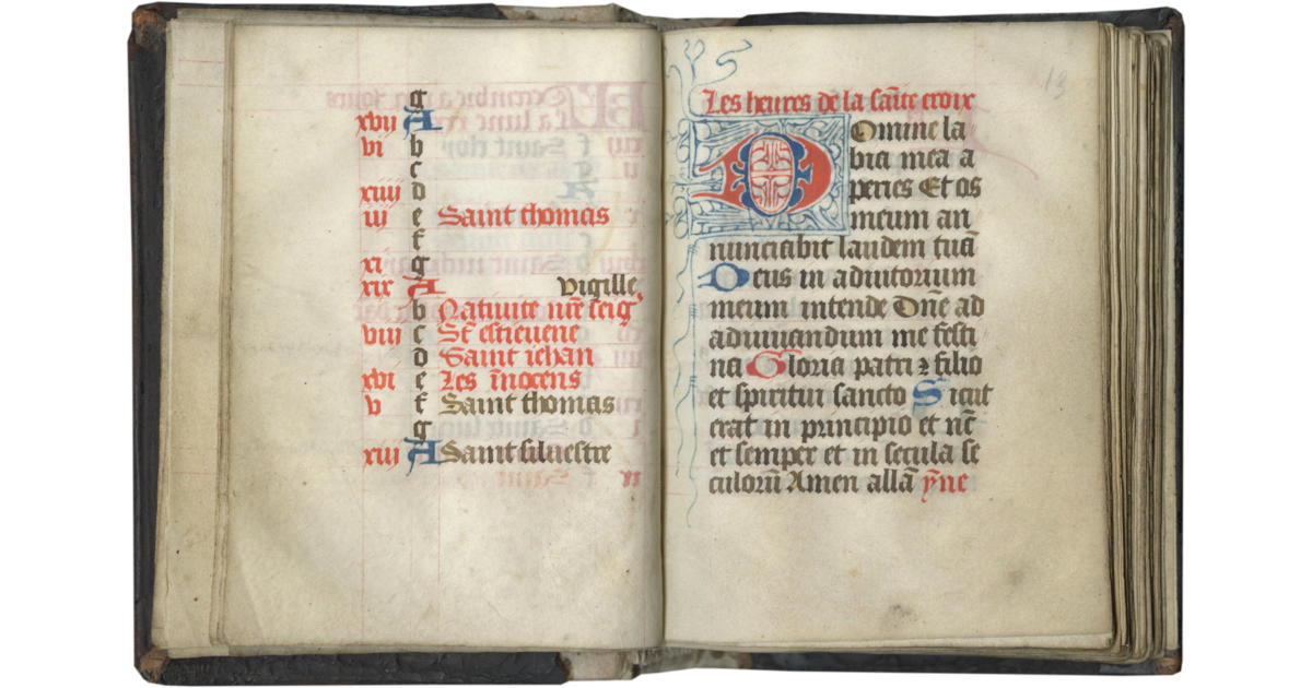 Book of Hours (use of Rome) : Medieval Text Manuscripts