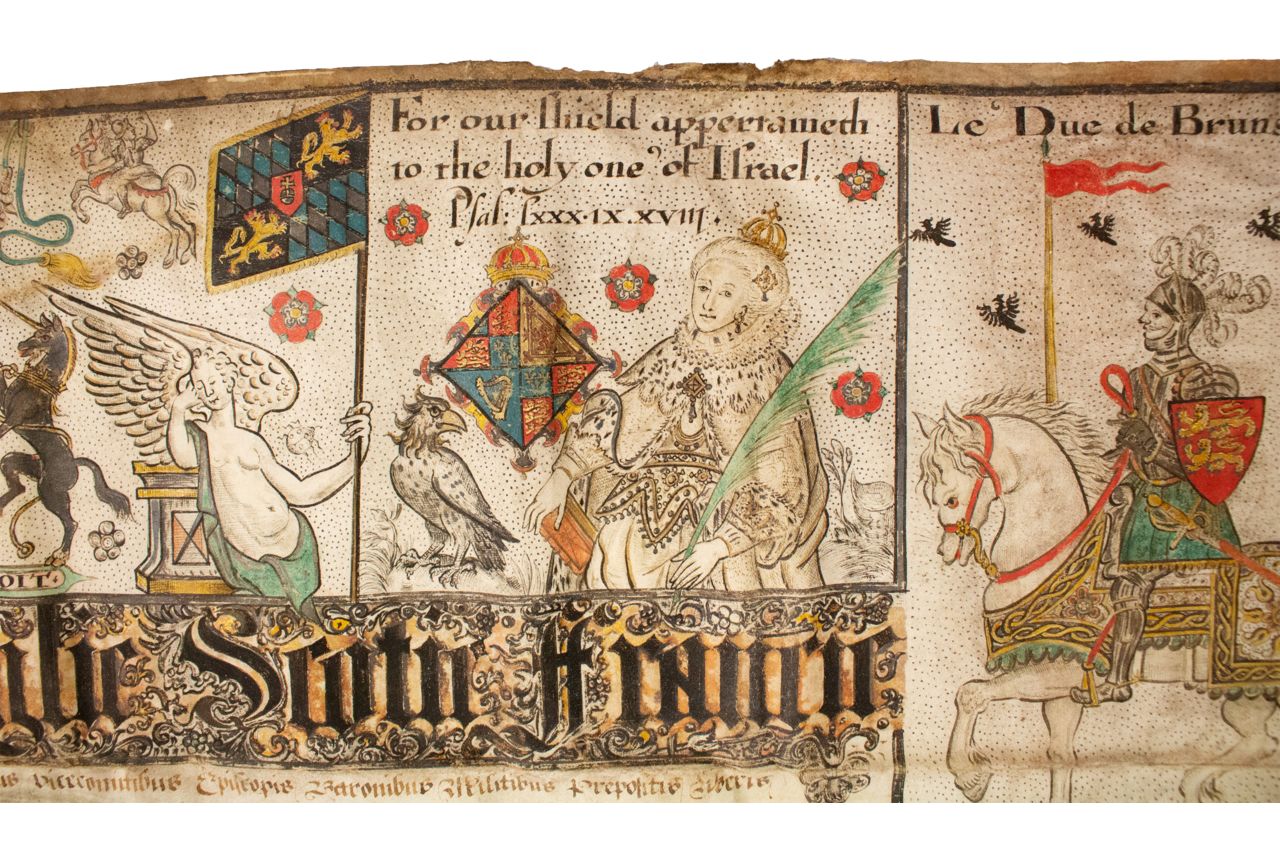 Irish Deed Bearing Portraits of James I : Medieval Text Manuscripts