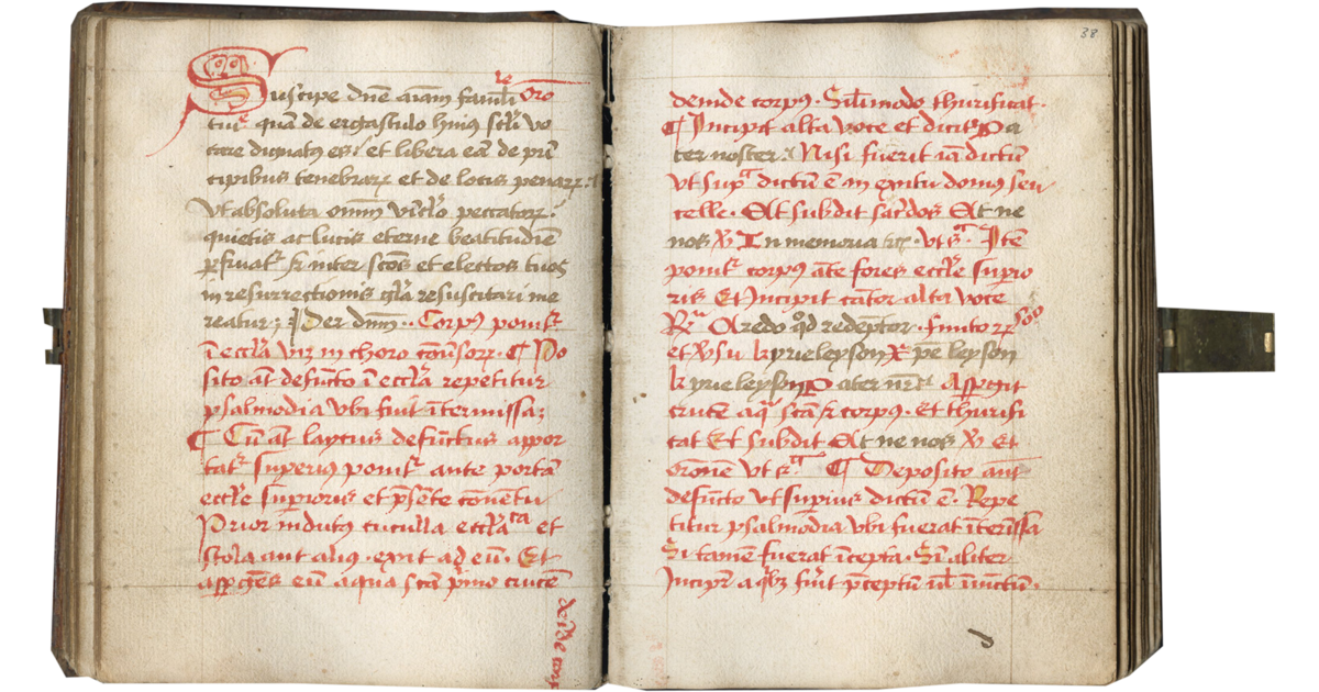 Ritual with prayers and blessings : Medieval Text Manuscripts
